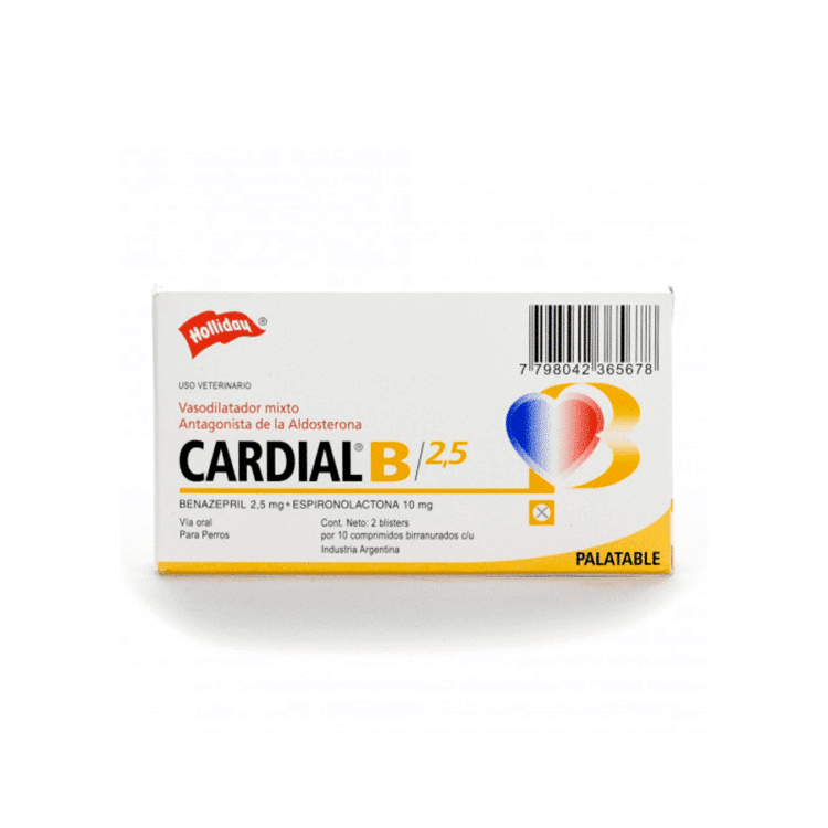 CARDIAL B 2,5 MG X Tableta | Mascota Veloz